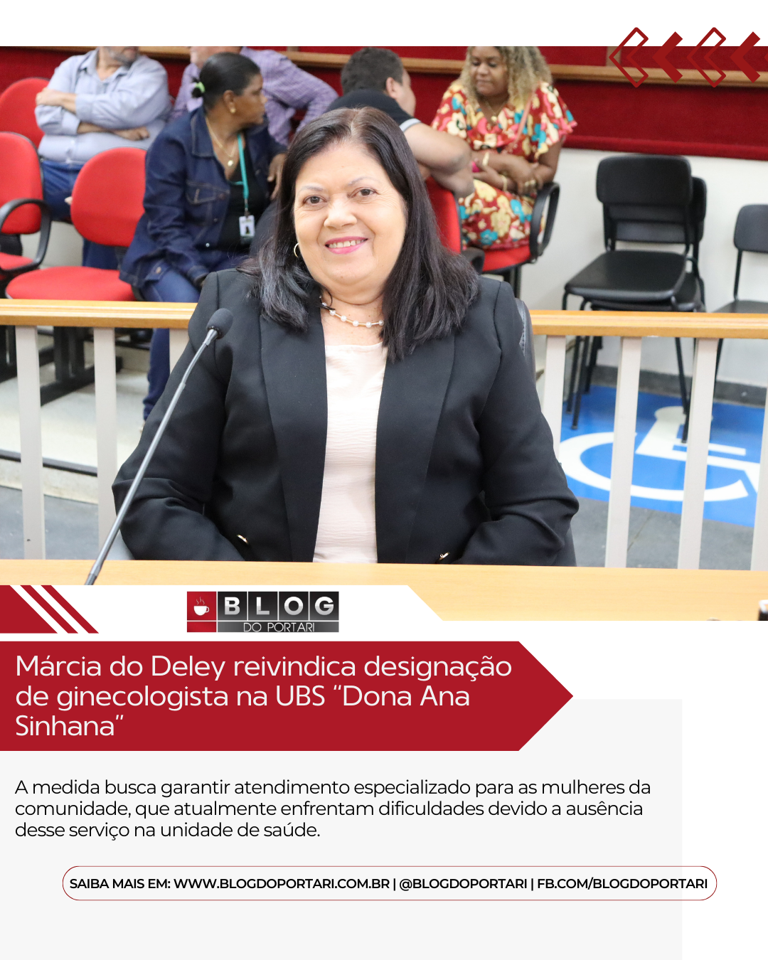 Márcia do Deley reivindica designação de ginecologista na UBS “Dona Ana ...